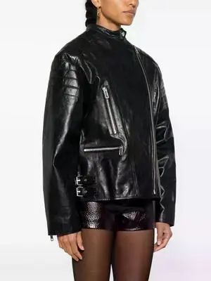 TWINSET Leather Biker Jacket