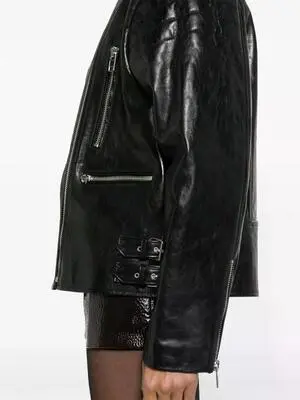 TWINSET Leather Biker Jacket