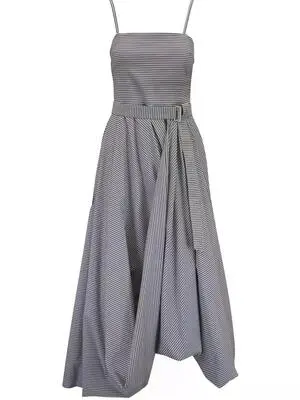 Brunello Cucinelli Striped Midi Dress