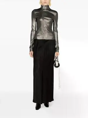 Rick Owens Gary Metallic Leather Jacket