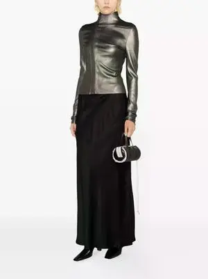 Rick Owens Gary Metallic Leather Jacket
