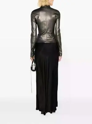 Rick Owens Gary Metallic Leather Jacket