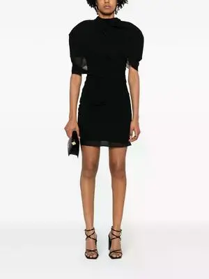 Jacquemus La Robe Castagna" Draped Mousseline Mini Dress
