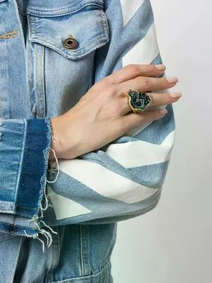 COUP DE COEUR Vortex Rainbow Stone Ring