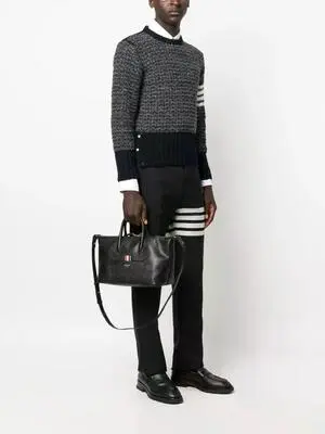 Thom Browne Small Leather Tote Bag
