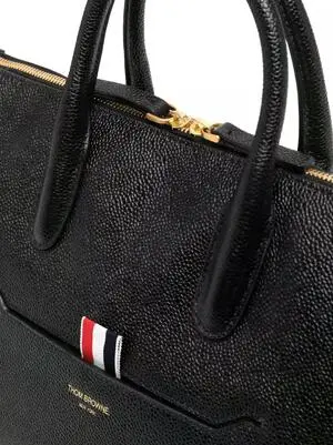 Thom Browne Small Leather Tote Bag