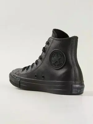 CONVERSE Leather Hi-top Sneakers - Black