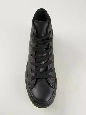 CONVERSE Leather Hi-top Sneakers - Black