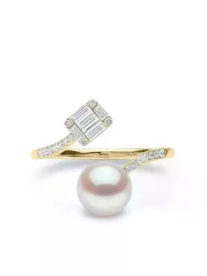 Yoko London 18kt Yellow Starlight Pearl And Diamond Ring - Gold