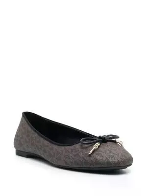 Michael Kors Nori Leather Ballerina Shoes