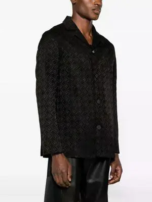 MARINE SERRE Moon Diamant-jacquard Blazer