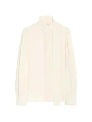Valentino Garavani Georgette Silk Top - White