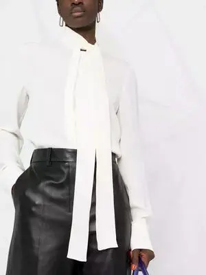 Valentino Garavani Georgette Silk Top - White
