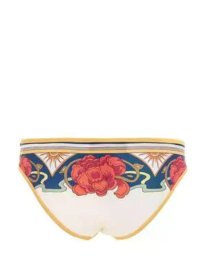 La DoubleJ Tropical-print Bikini Bottoms