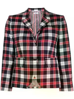 Thom Browne Tartan Single-breasted Blazer