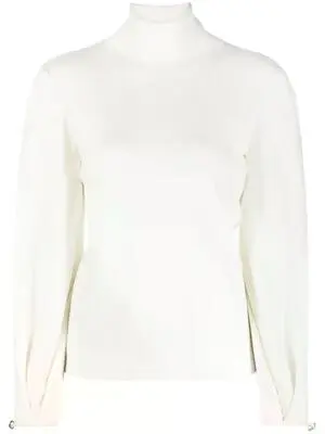 Chloé High-neck Fine-knit Jumper - Neutrals