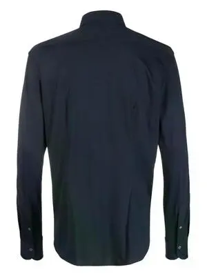 ORIAN Long-sleeve Spread-collar Shirt - Blue