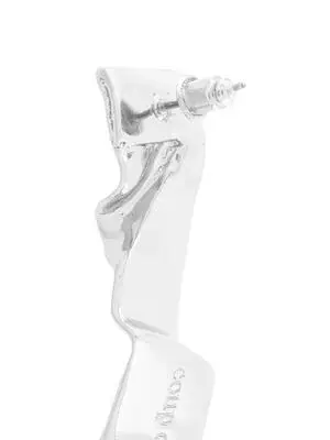 COUP DE COEUR Wave Drop Earrings - Silver