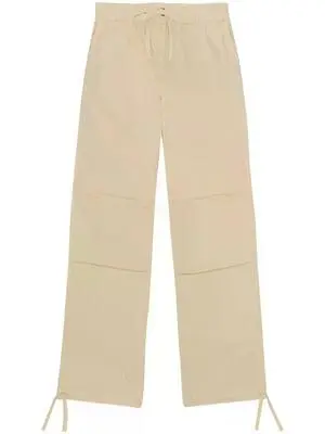 GANNI Drawstring Straight-leg Trousers