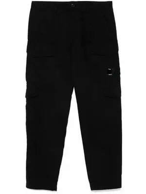 C.P. COMPANY Lens-detail Cargo Pants - Black