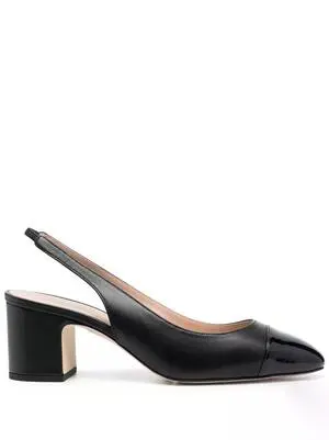 SCAROSSO 65mm Leather Slingback Pumps