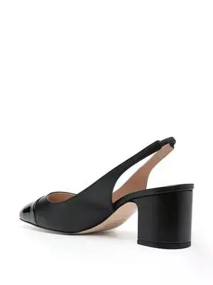 SCAROSSO 65mm Leather Slingback Pumps