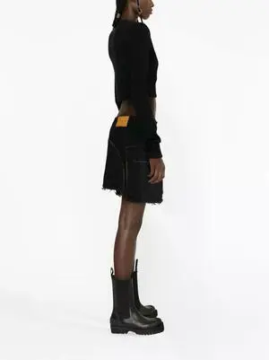 Heron Preston Rebuilt Denim Cargo Skirt