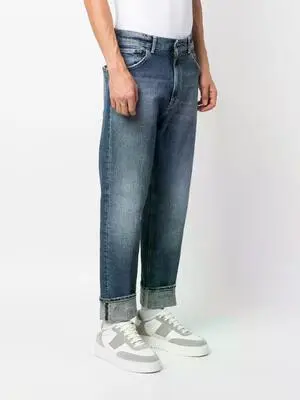 DONDUP Logo-patch Straight-leg Jeans