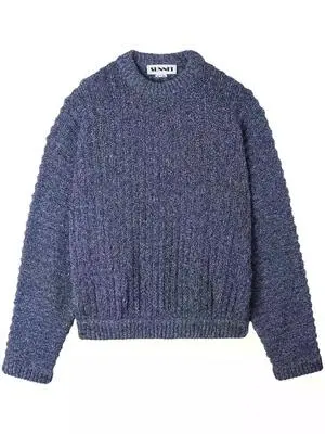 Sunnei Brushed Finish Crew Neck Jumper