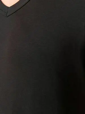 TOM FORD V-neck Cotton T-shirt - Black