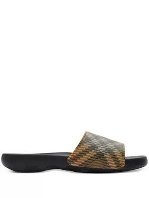 Burberry Classic Check Slides - Neutrals