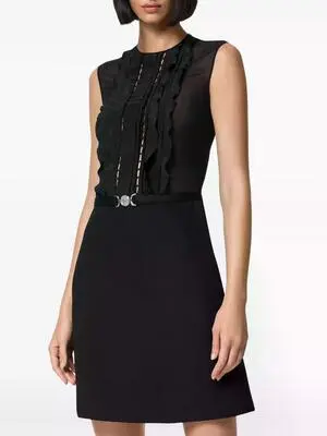 Versace A-line Silk Georgette Mini Dress