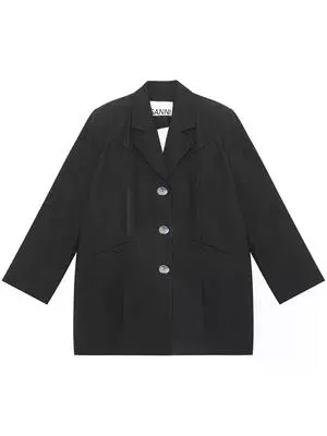 GANNI Suiting Cotton Blazer