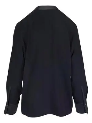 Vince Satin-trim Blouse