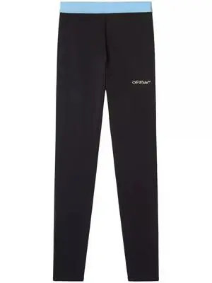 Off-White Colour-block Leggings - Black