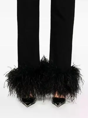 LOULOU Feather-trim Jeans