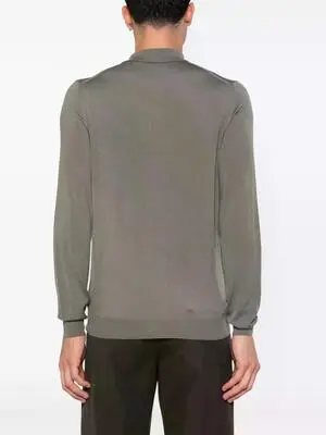 ZANONE Knitted Polo Shirt - Green