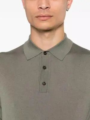 ZANONE Knitted Polo Shirt - Green