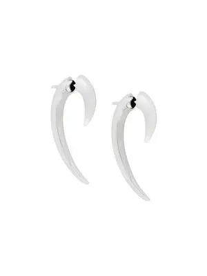 SHAUN LEANE 18kt White Gold Talon Earrings - Metallic