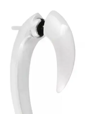 SHAUN LEANE 18kt White Gold Talon Earrings - Metallic