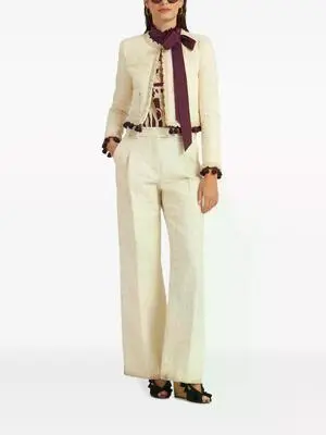 La DoubleJ Bijoux Embroidered Cropped Jacket