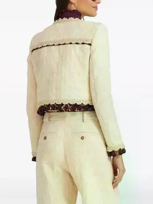 La DoubleJ Bijoux Embroidered Cropped Jacket