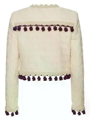 La DoubleJ Bijoux Embroidered Cropped Jacket