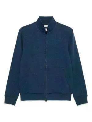 Canali Mélange-effect Sweatshirt - Blue