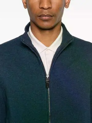 Canali Mélange-effect Sweatshirt - Blue