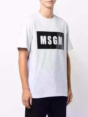 MSGM Logo-print Cotton T-shirt