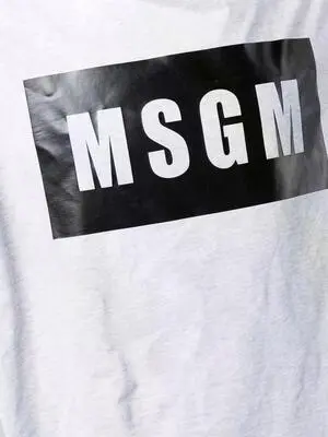 MSGM Logo-print Cotton T-shirt