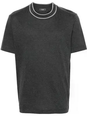 Peserico Contrasting-collar T-shirt