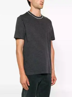 Peserico Contrasting-collar T-shirt