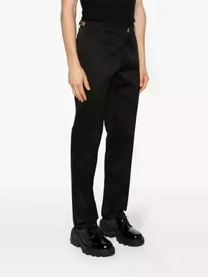 Versace Medusa Biggie Mid-rise Straight-leg Trousers - Black